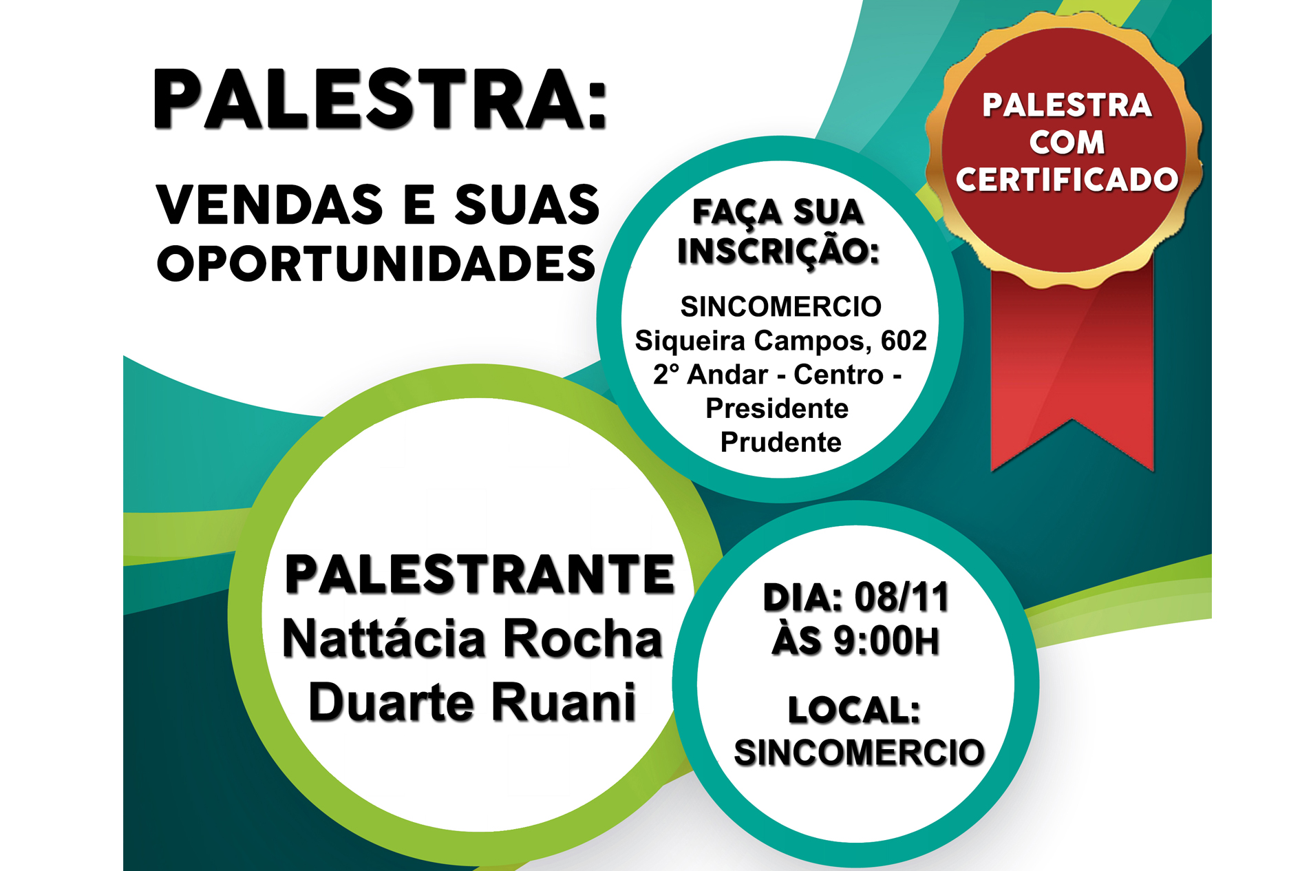 Sincomercio Presidente Prudente - Palestra: Vendas e suas oportunidades